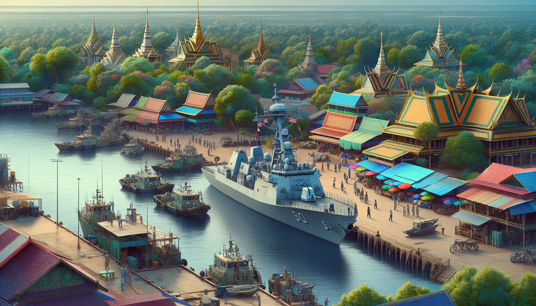 USS Portland Docks in Cambodia Amid US-China Tensions in Southeast Asi ...